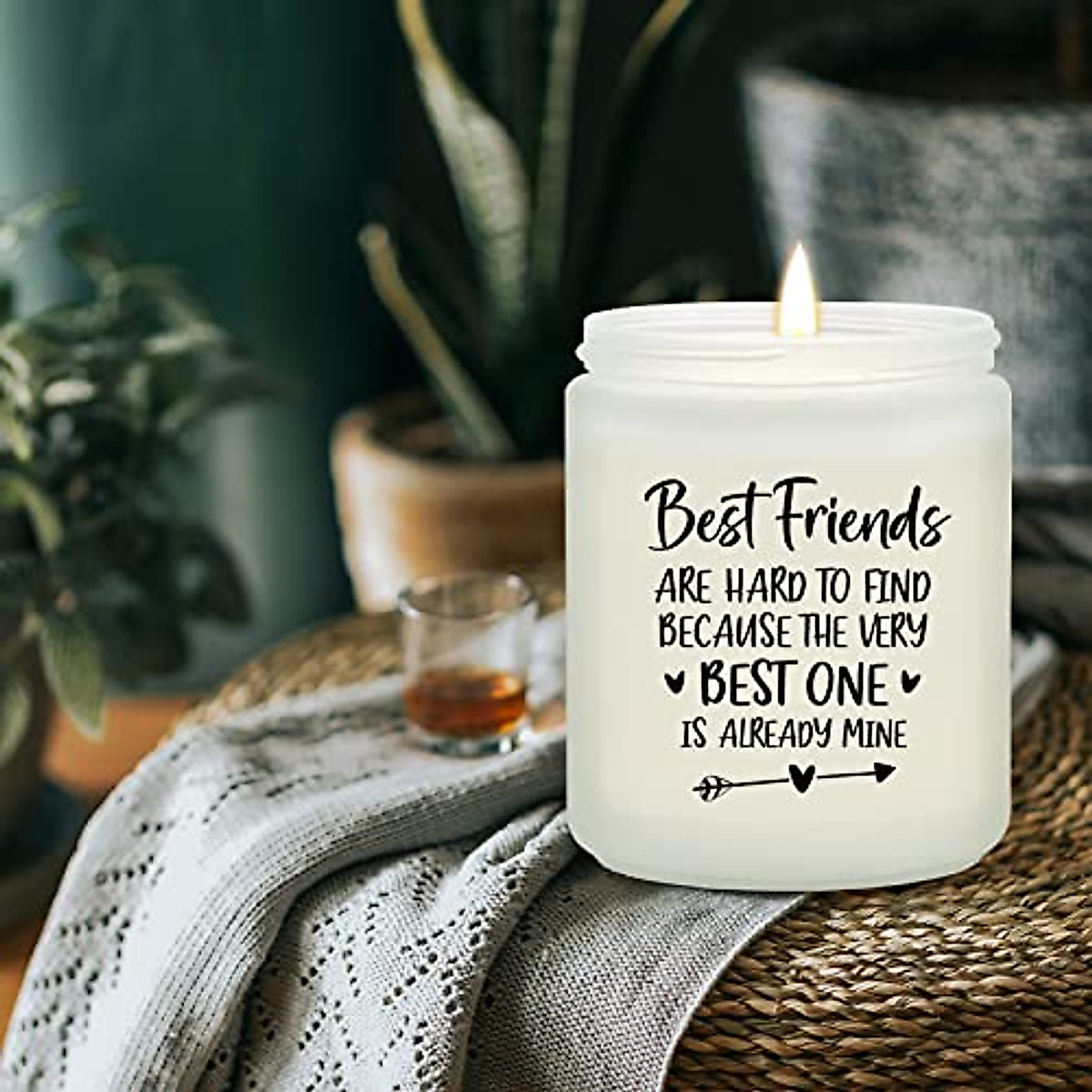 Maybeone Friend Gifts for Women - Lavender Scented Candle Gifts for Women Friend - Birthday, Mothers Day, Christmas Day, Friendship Gifts for Women Friends, BFF, Besties