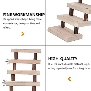 POPETPOP Teething Toys Teething Toys Ferret Toys Small Animal Climbing Toys, Hamster Climbing Ladder, Pet Ladder Hamster Stairs for Habitat Play and Exercise Teething Toys Ferret Toys Ferret Toys