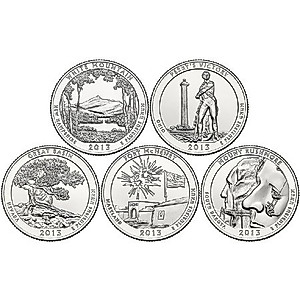 2013 P National Parks Set (5 Coins) Uncirculated