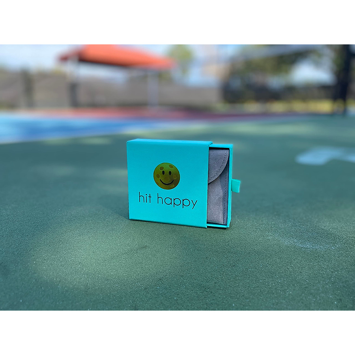 Hit Happy Sleek Pickleball Pendant Necklace (Black)