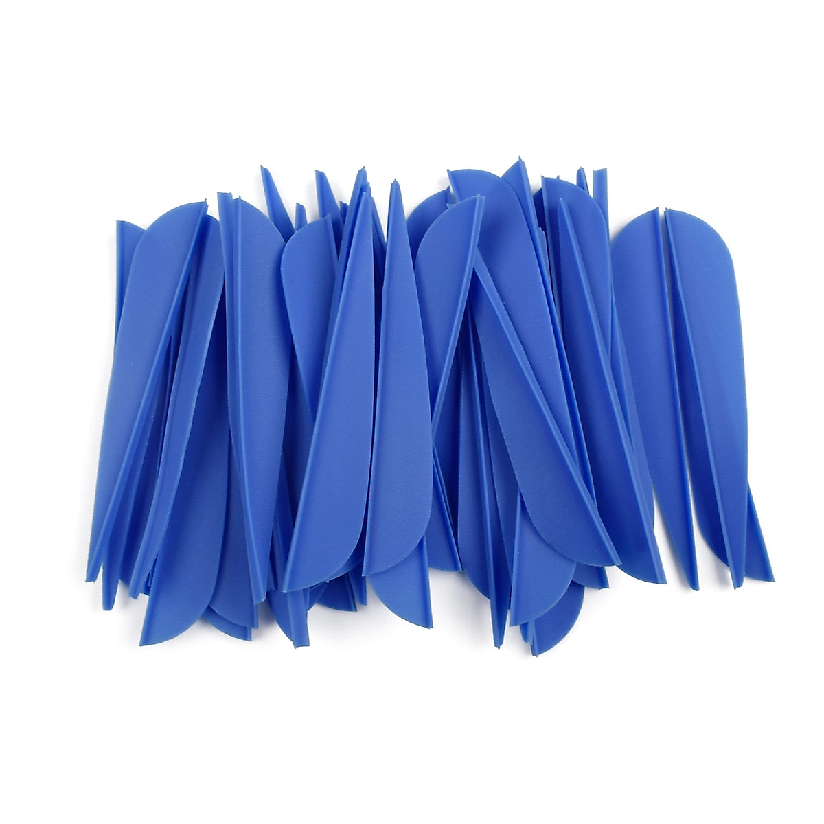 3 Inch Arrow Fletching Vanes Plastic Feather for DIY Archery Hunting Targeting Arrows(Pack of 50)