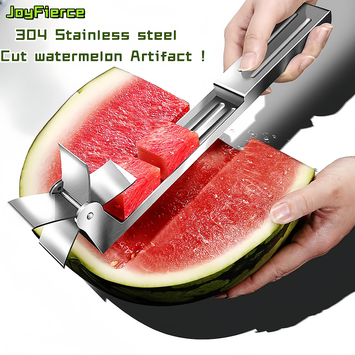 JoyFierce Watermelon Windmill Cutter watermelon cutter slicer tool Slicer 304 stainless steel Fruit knife Watermelon Quickly Cut Tool Kitchen Gadgets with