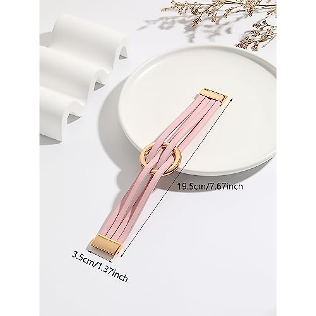 Fuqimanman2020 Circle Charm Leather Wrap Bracelet Boho Handmade Layered Cuff Bracelets for Women Teen Girls Bohemian Multi Strand Bangle Bracelets Holiday Jewelry Gift-green