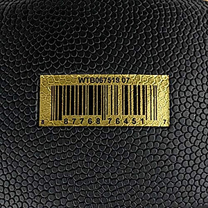 WILSON Men's NCAA Highlight Basketball, Black/Gold, Official