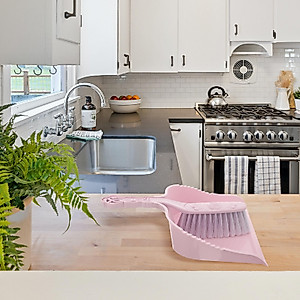 1 Set Broom and Dustpan for Desktop and Bed Cleaning Handheld Dustpan and Brush for Home and Dorm Use