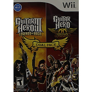 Dual Pack Guitar Hero III and Guitar Hero Aerosmith - Nintendo Wii (Renewed)