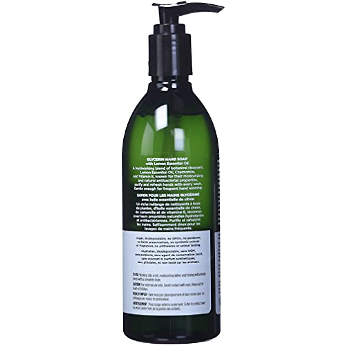 Avalon Organics Glycerin Hand Soap, Lemon, 12 Ounce (Pack of 3)