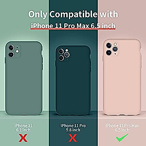 Cordking iPhone 11 Pro Max Case, Silicone Ultra Slim Shockproof Phone Case with Soft Anti-Scratch Microfiber Lining,[Enhanced Camera Protection], 6.5 inch, Clove Purple