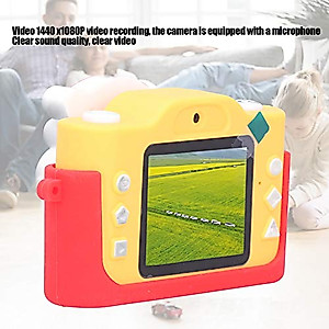 Camera Cartoon Santa Claus Video Dual Camera USB Rechargeable Music Camera for Children and Toddlers Boys and Girls