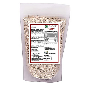 iqra Jioo Organics Rolled Oats Gluten Free Oats | High in Fiber & Protein (Pack of 250 Grams)