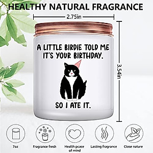 Birthday Gifts for Women- Funny Birthday Gifts for Her Wife Mom Grandma Best Friends Female Sister Coworker Girlfriend, Lavender Candle