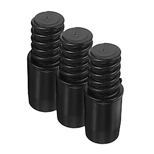 Cabilock 3sets Mop Head Connector Tips for Handle Push Broom Handle Broom Repairing Tip Tips for Telescopic Pole Tip for Telescopic Pole Tip for Extension Pole Black Plastic 3pcs*3