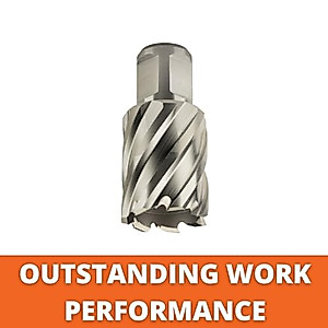 Jancy Slugger by Fein - HSS Annular Cutter with Premium M2 High Speed Steel - 3/4" Straight Shank, 1" Depth, 1" Diameter - 63134254041