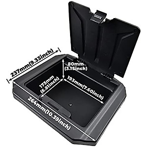 SAUTVS Center Console Dash Storage Box for Polaris RZR PRO XP/PRO R/Turbo R, Center Compartment Box Storage Bin for Polaris RZR PRO XP/ XP4 2020-2023, RZR PRO R/Turbo R 2022 2023 Accessories