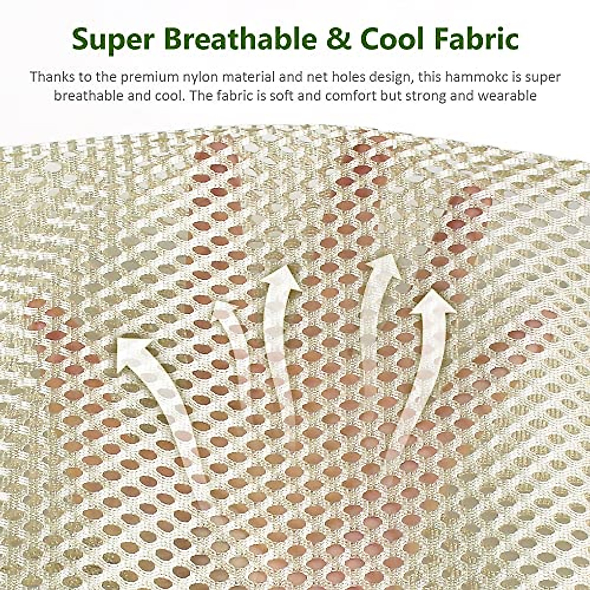 Outerman Camping Hammock,290 * 150cm(Max 550lb) Breathable Durable Portable Hammocks with Accessories, Perfect for Outdoor/Indoor Patio Backyard etc.