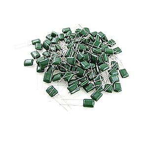 uxcell DC 100V 0.1uF Mylar Polyester Film Capacitor(Bag of 100)