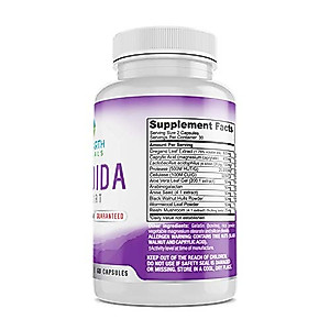 Best Earth Naturals Candida Supplement for Men and Women 60 Count