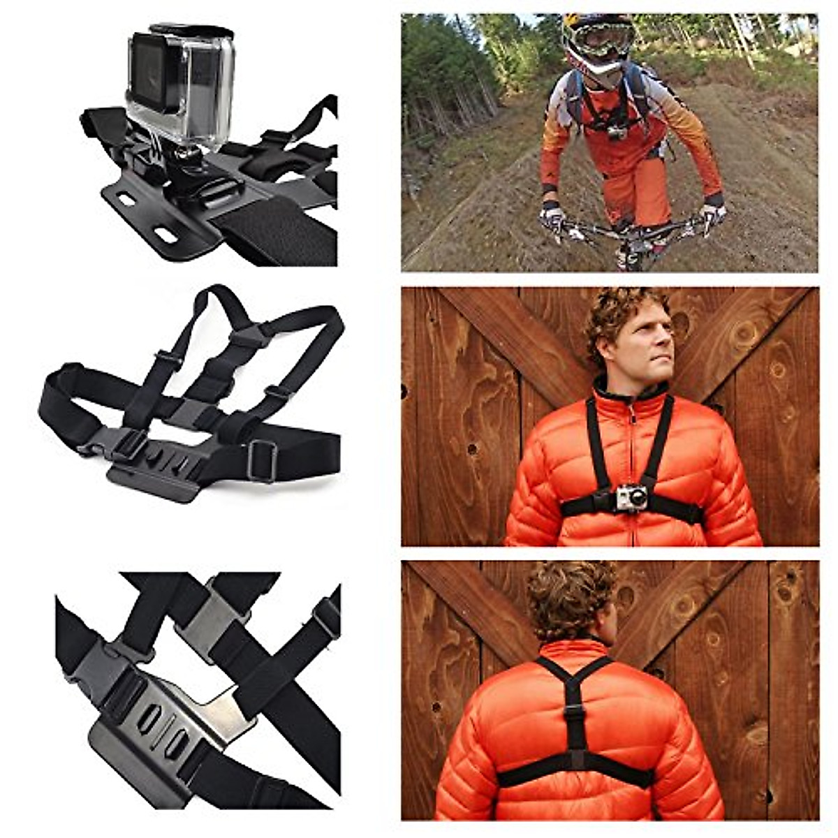 AKASO Outdoor Sports Action Camera Accessories Kit 7 in 1 for AKASO EK7000/ EK7000 Pro/ Brave 4/ Brave 7 LE/ Brave 7/ Brave 8/ V50X/ V50 Pro/ V50 Elite/Go Pro Hero 9