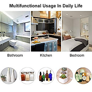 OwnMy Bathroom Shower Shelf Stainless Steel Bath Kitchen Basket Shower Caddy Rack, Rustproof Metal Bathroom Storage Floating Shelves Wall Mounted Shower Corner Rectangular Shelf - 16 Inch Silver