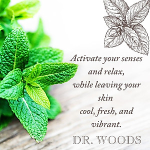 Dr. Woods Pure Peppermint Liquid Castile Soap with Pump, 32 Ounce