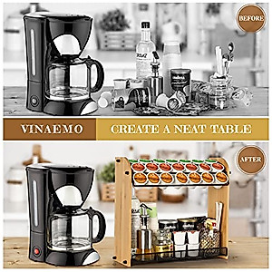 K Cup Holder Large Capacity Coffee Pod Holder Coffee Bar Accessories and Cup Storage Organizer Save Space for Home Office Kitchen Counter Organizer(at Least 49 Coffee Pods)