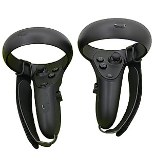 VR Controller Adjustable Knuckle Straps for Oculus Quest/ Oculus Rift S Touch Handle Microfiber Cloth Grips (1 Pair)