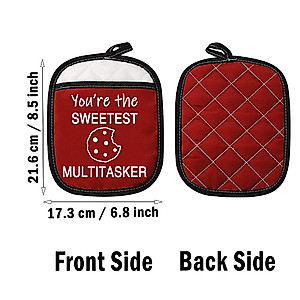 Teacher Appreciation Gift You’re The Sweet Multitasker Pot Holder Teacher Gift (Sweet Multitasker Red)