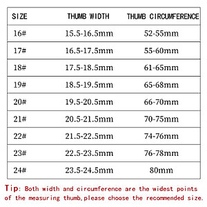 AMEYXGS Archery Thumb Ring Handmade Brass Finger Protector Thumb Protector Ring for Outdoor Archery Hunting Accessories Finger Tab (17#)