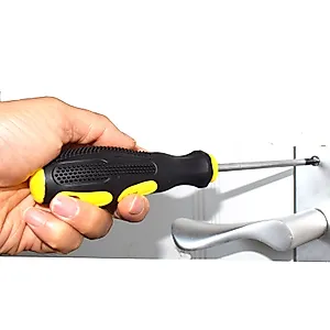 SKZIRI Phillips and Flat Head Screwdriver Set 6Pcs, 3 Phillips and 3 Flat Head Screwdriver with Magnetic Tips