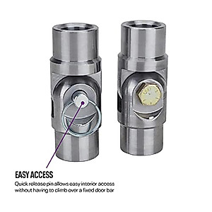 Roll Cage Swing Out Door Bar Kit, 1-5/8 Inch w/Extra Tubing