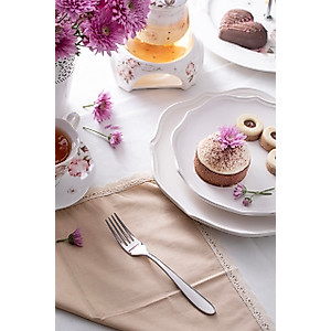 DANIALLI Modern Razzoli Silverware Set - 18/10 Stainless Steel Flatware Set for Elegant Dining - Dishwasher Safe Cutlery Set (60-Piece)