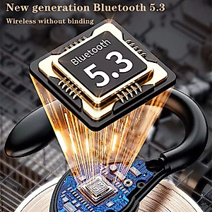 Wireless Earbuds Bluetooth 5.3 Headphones,Auto Pairing Touch Control HiFi Stereo Sound in-Ear Earphones Binaural Call Headset with Built-in Mic and Charging Case,IPX7 Waterproof Sports Running