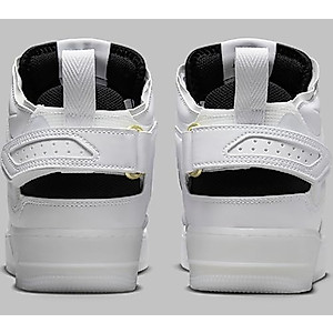 Nike mens Air Force 1 Mid React Shoes, White/Black-yellow Ochre, 9.5