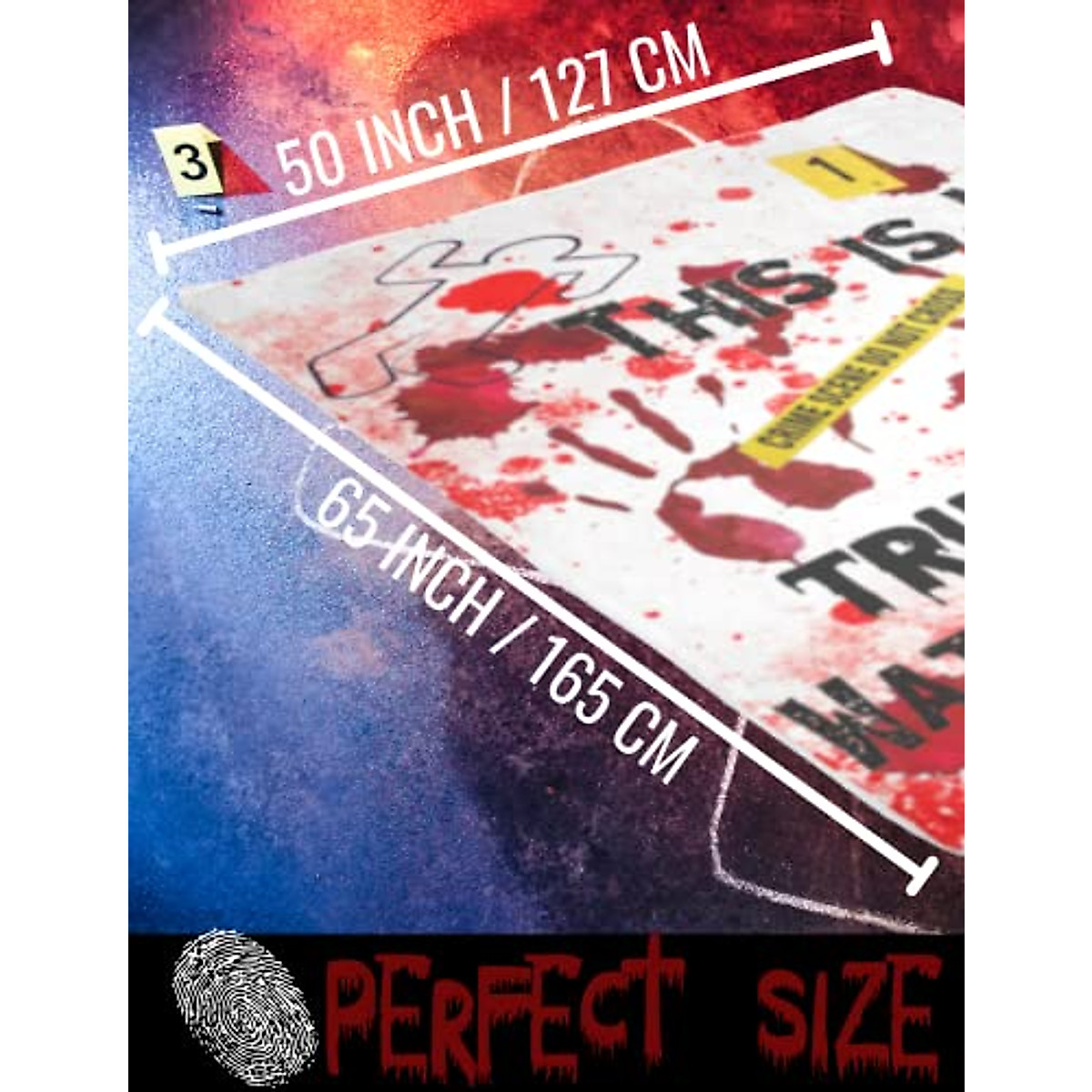 InnoBeta True Crime Gifts, True Crime Blanket, Crime Lovers Gifts, This is My True Crime Watching Blanket, Gift for True Crime Lovers, Crime Scene Lovers, Women, Men, Throw Flannel Blanket 50"x65"