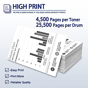 NUCALA Compatible TN-520 TN550 and DR520 DR-520 Toner Cartridge and Drum Unit Replacement for Brother HL-5370DW/DWT 5280DW 5350DN/DNLT DCP-8060 8065DN 8080DN Printer (1Toner+1Drum, 2 Pack Black)