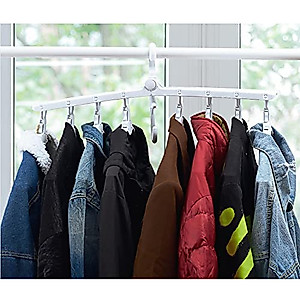 NVIVN Multifunctional Hanger Storage Artifact Hanger Hanging Clothes Household Drying Rack Support Pink