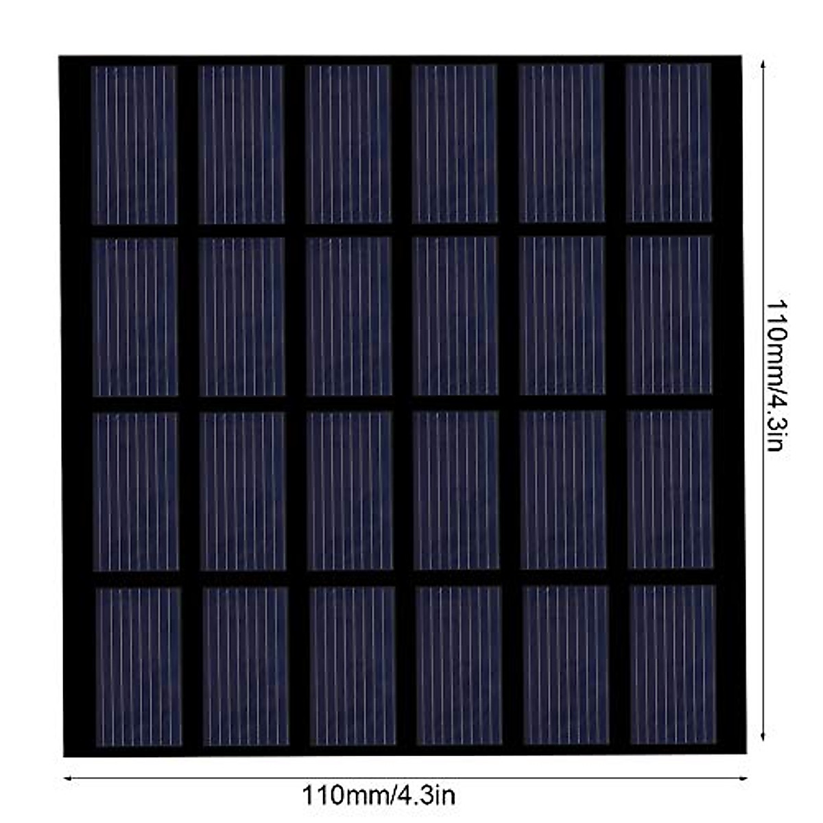 1.5W 6V Mini Polysilicon Solar Panel Module DIY Waterproof Solar Battery Charger for Outdoor