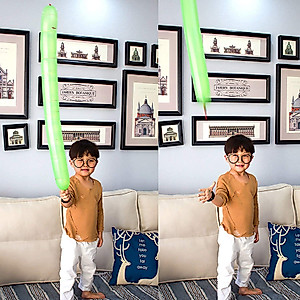 100pcs Rocket Balloons with Two Free Air Pump Colorful Giant Rocket Balloons for Parties