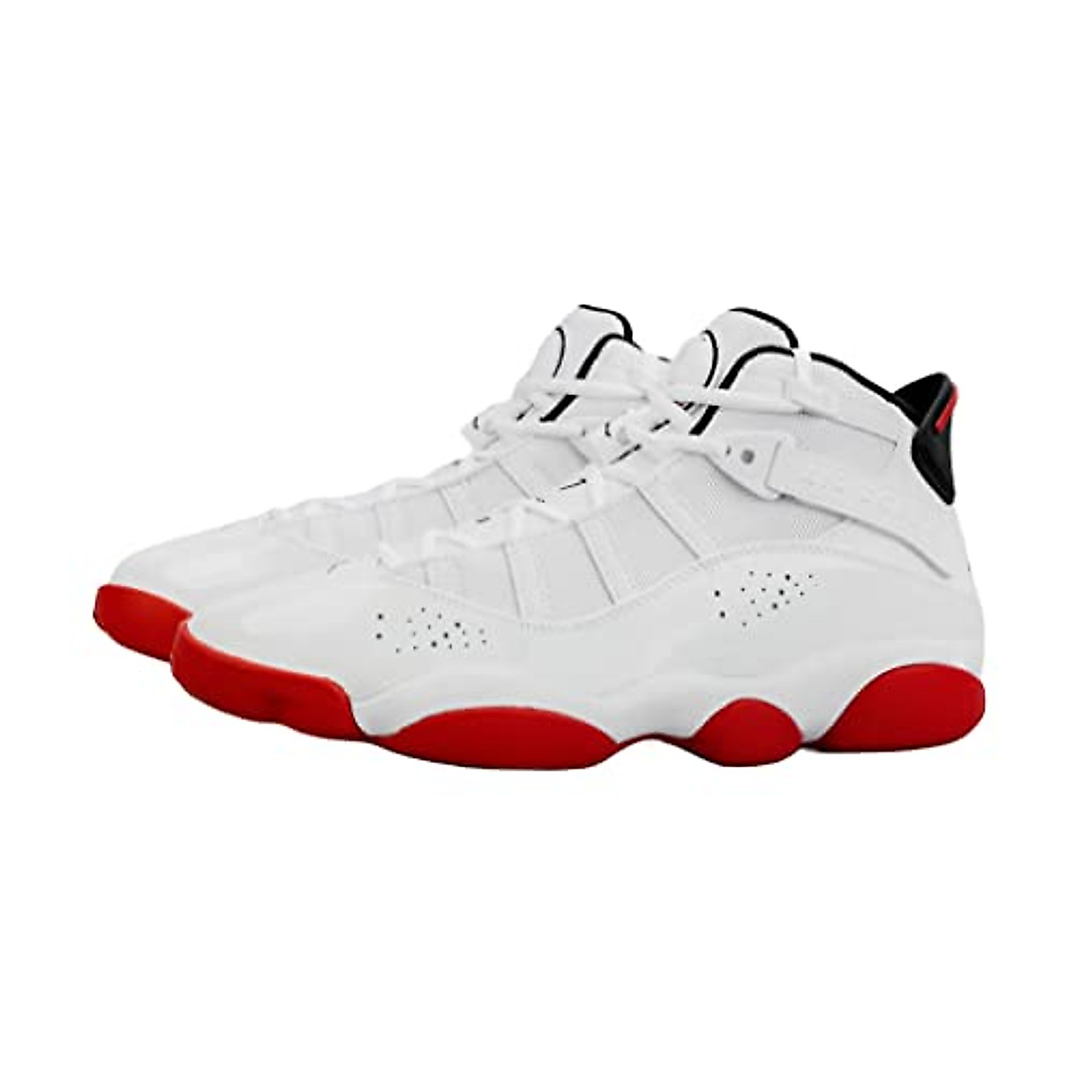 Nike Jordan Men's 6 Rings Basketball Shoes 322992-012 White/University Red
