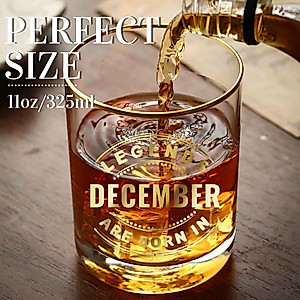 Onebttl Funny Birthday Gifts for Men&Him, Father's Day Gifts for Dad, Gifts from Daughter/Son, Birthday Whiskey Glass for Boyfriend, Best Friends, Coworkers, Husband, Brother, Uncle, Boss - November