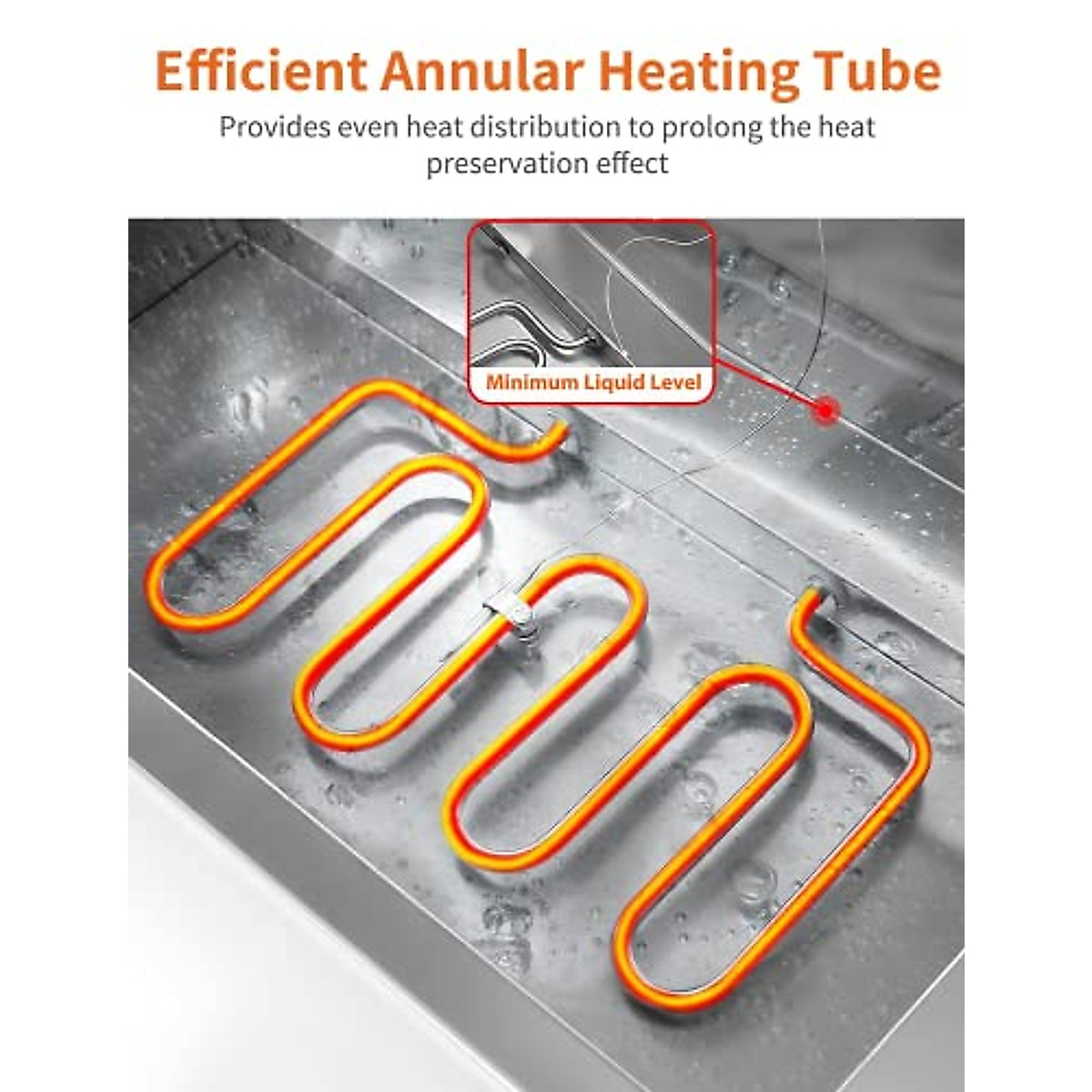 3- Pan Commercial Bain Marie Buffet Food Warmer Large Capacity 21 Quart Electric Steam Table 6'' Deep Stainless Steel Countertop Food Warmer for Parties, Catering and Restaurants