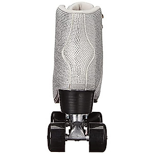 YOKI Women's Classic High-top Rink Roller Skates for Beginners Indoor/Outdoor use Bling Size 9