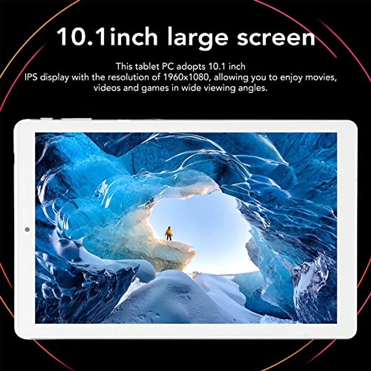 10.1 Inch Tablet for Android 11 Blue,8 Cores 2.5GHZ CPU,6GB RAM 128GB ROM,13MP Dual Camera,1960x1080 IPS HD Display,Dual Band WiFi,Supports Dual SIM Cards,BT 5.0(US)