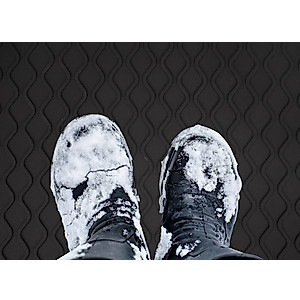 Boot Tray for Entryway Indoor, 2Pack Anti-Slip Large Shoe Tray, Multi-Purpose Rubber Shoe Drip Trays for Dog and Cat Food Bowls