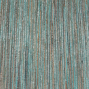 SARO LIFESTYLE 217.TQ1454B Melaya Collection Shimmering Woven Nubby Water Hyacinth Table Runner, 14" x 54", Turquoise