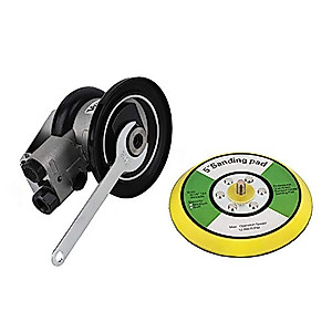 Valianto 5" Air Random Orbital Sander, Dual Action Pneumatic Orbit Orbit Polisher Pro Grinding Sanding Tools Silver