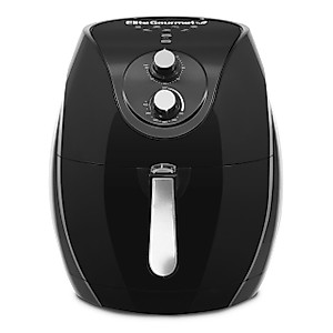 Elite Platinum EAF-658 Electric 6.5Qt Air Fryer, XXL Capacity, 4.75Lbs of Food, 1700WOil-Less Healthy Cooker Timer & Temperature Controls, 26 Recipe Cookbook