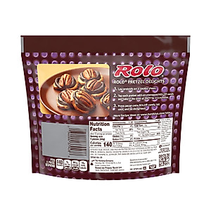 ROLO Creamy Salted Caramels Wrapped in Dark Chocolate Candy, Gluten Free, Individually Wrapped, 10.1 oz Share Pack