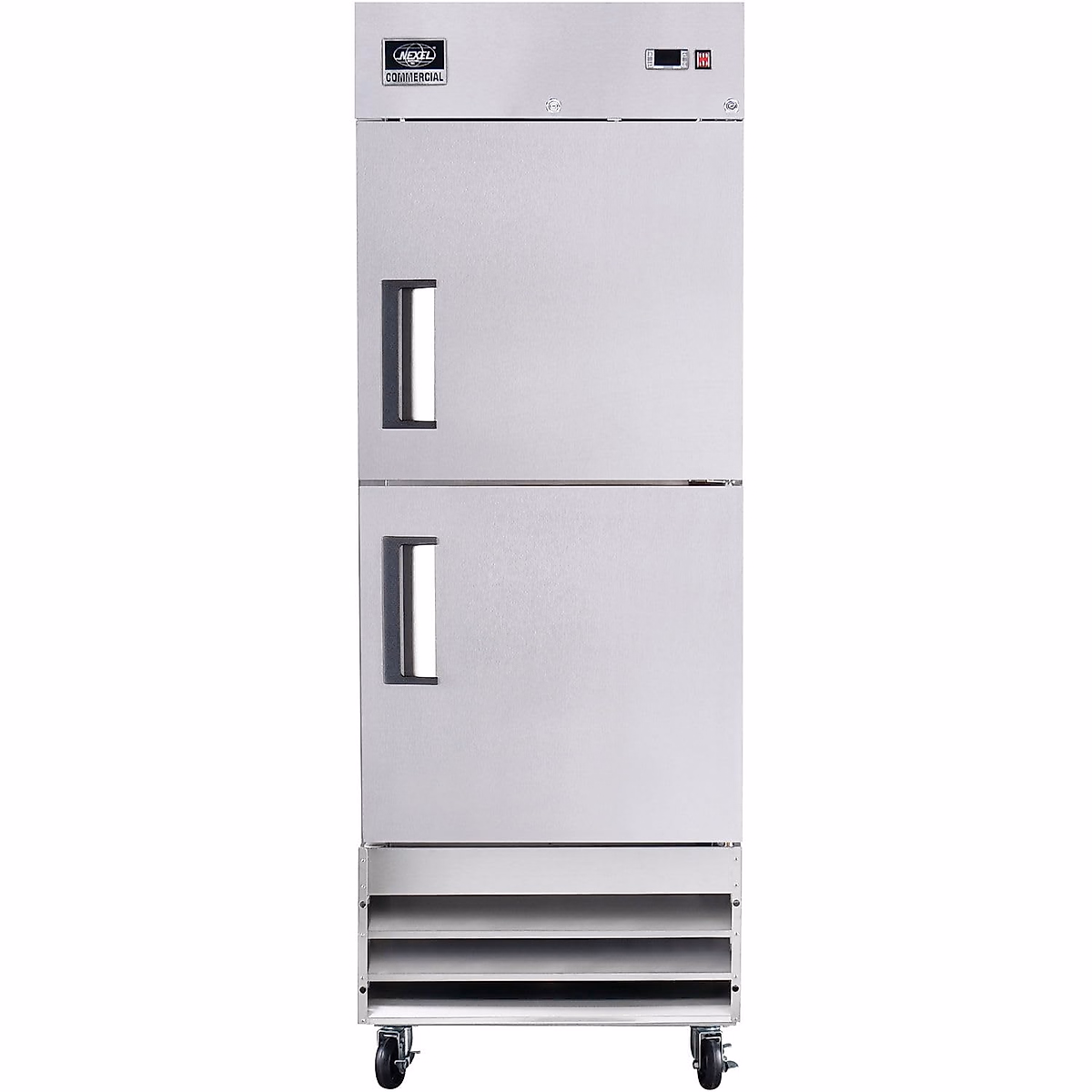 Nexel Reach In Split Door Freezer, 2 Solid Doors, 23 Cu. Ft.