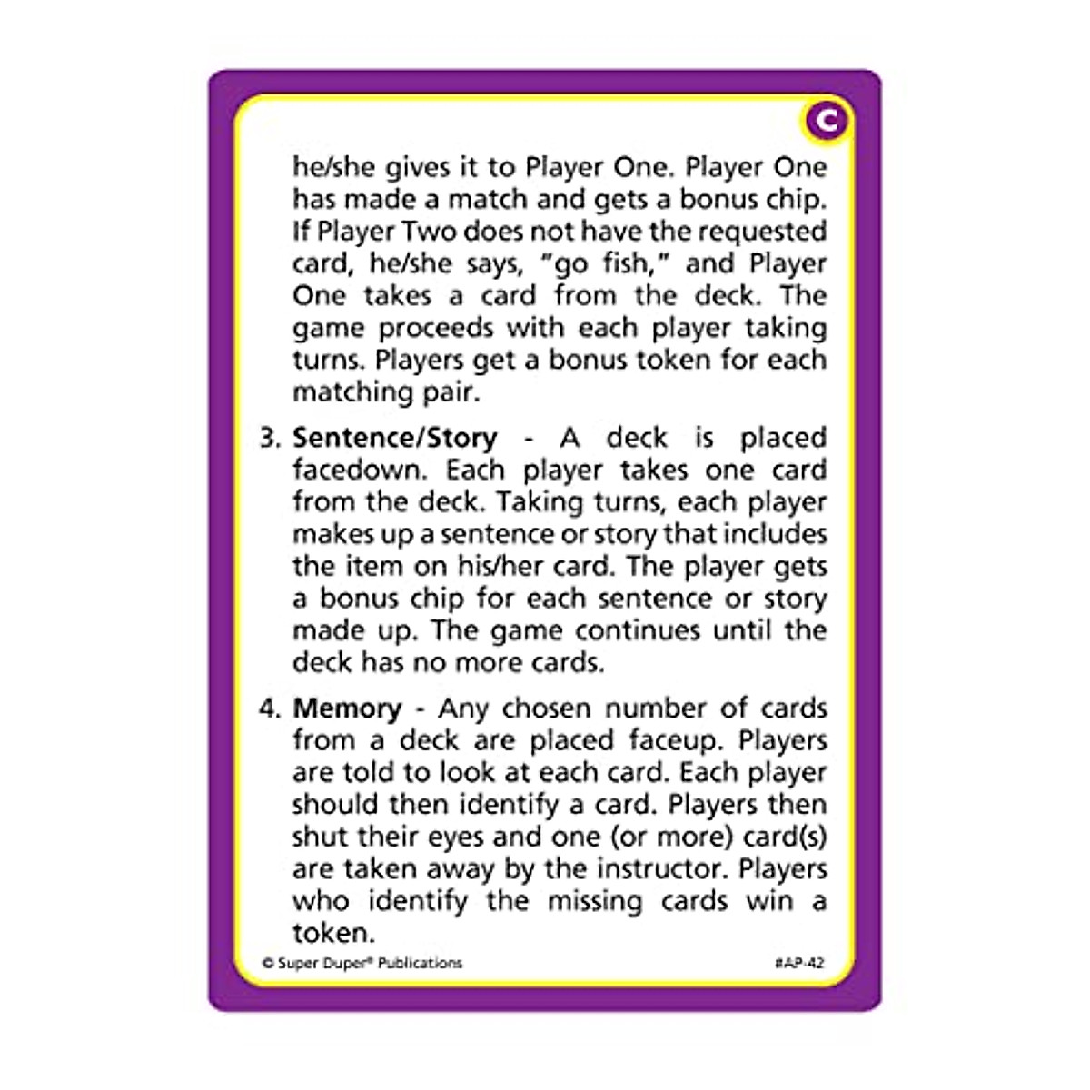 Super Duper Publications | Articulation Photos G Fun Deck Flash Cards | Educational Learning Resource for Children